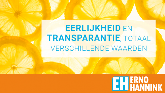 Eerlijkheid en transparantie, totaal verschillende waarden ⋆ Decide for ...