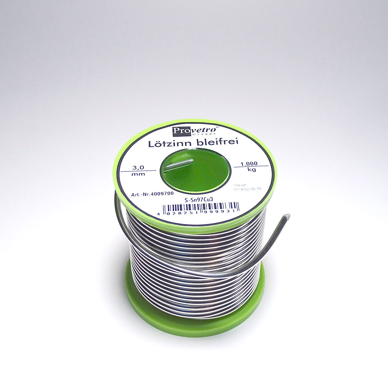 Soldeertin 99/1 % 3mm (Loodvrij) – Gekleurd Glas