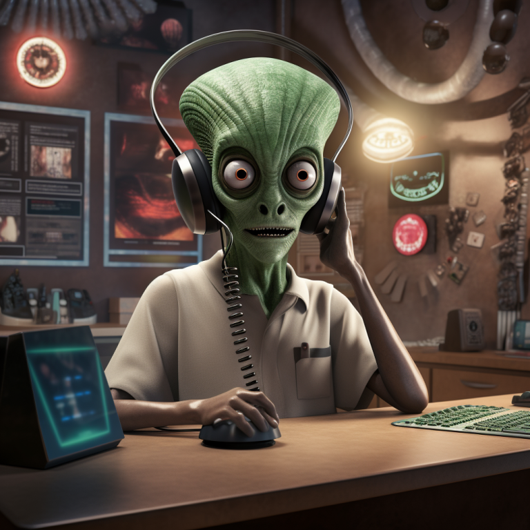 Alien Customer Service - Ziptone - 100% Customer Contact